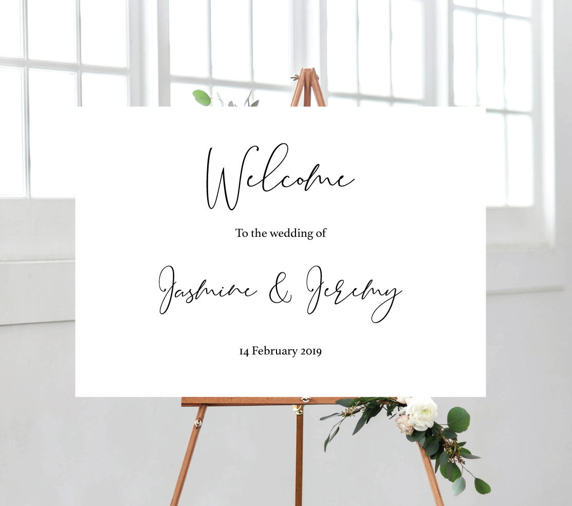 Black and White Welcome Sign – InstaFrames NZ