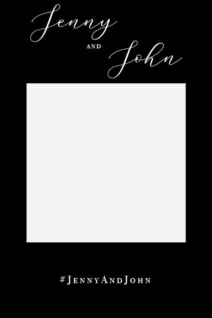 Black InstaFrame- Selfie Frame or Instagram Photo Prop Frame ...