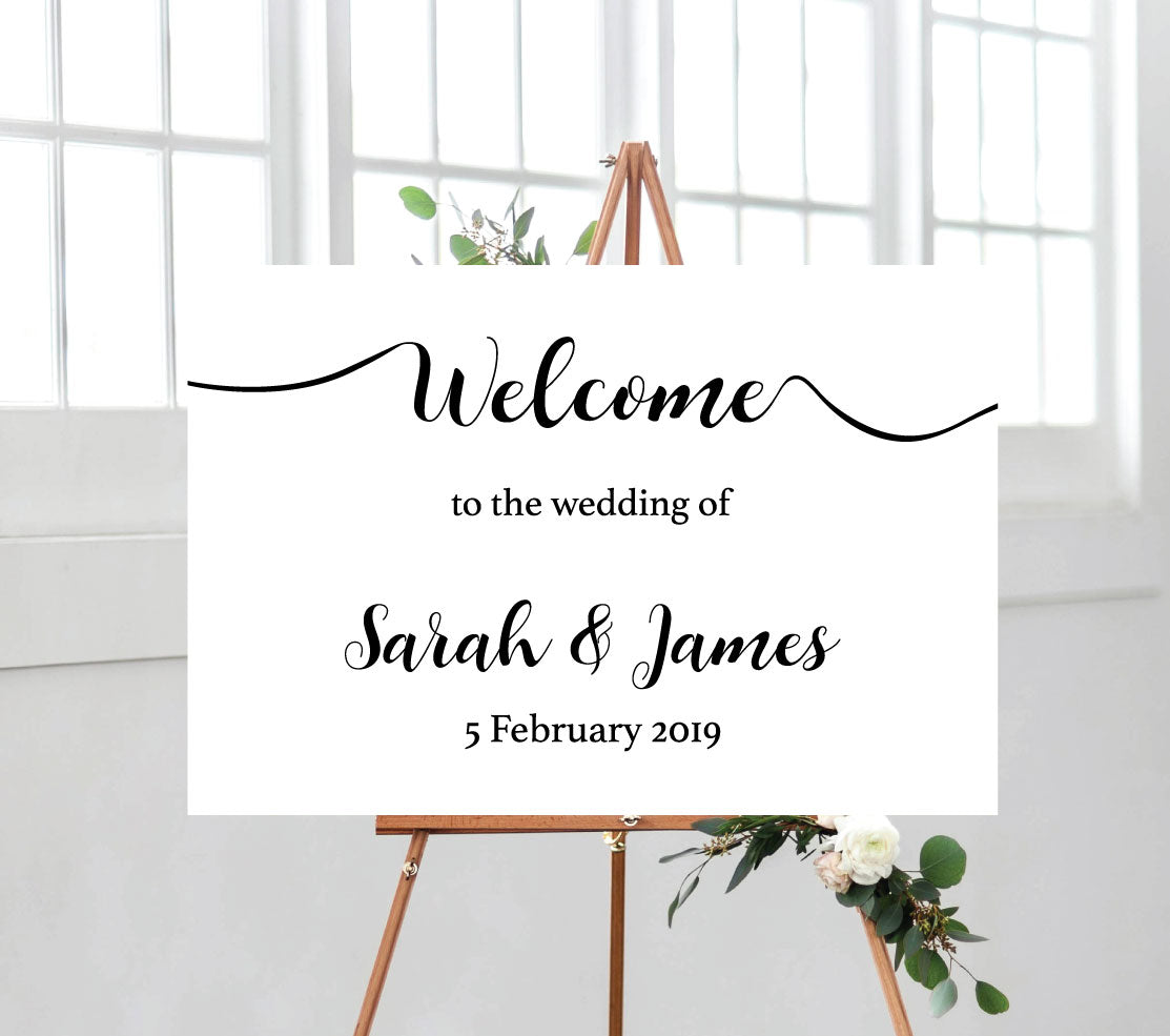 Calligraphy Welcome Sign - Landscape – InstaFrames NZ