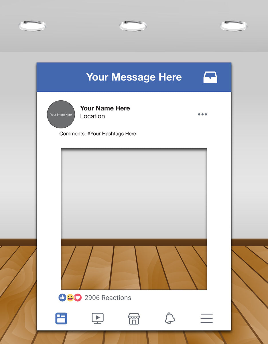 Facebook InstaFrame -Selfie Frame or Photo Prop Frame – InstaFrames NZ