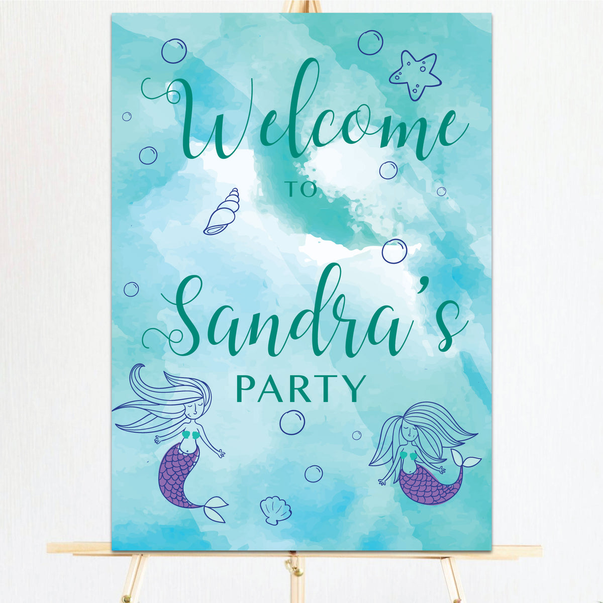 Mermaid Welcome Sign | Perfect for kids mermaid Party (NZ) – InstaFrames NZ