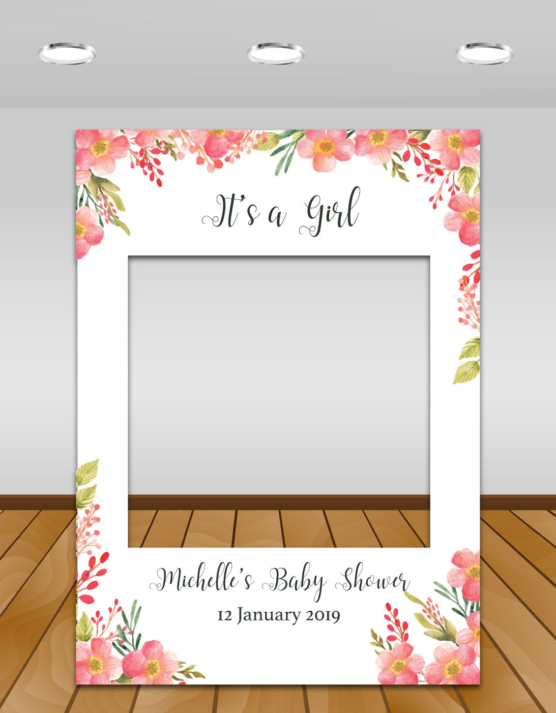 Baby Shower Photo Frame Fotolijst Baby Shower Stars Creme Van Bambino