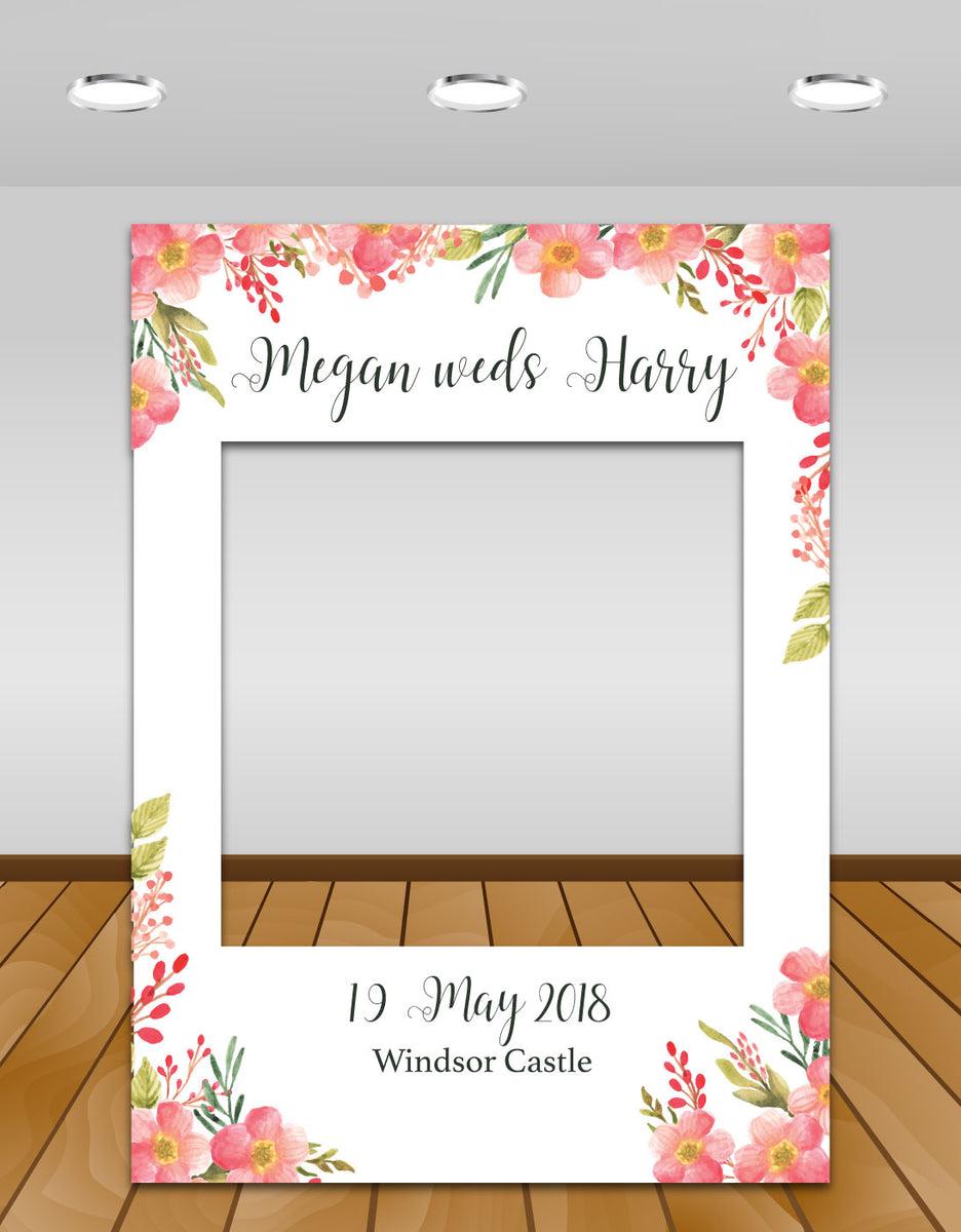 Floral Wedding InstaFrame- Selfie Frame or Instagram Photo Prop Frame ...